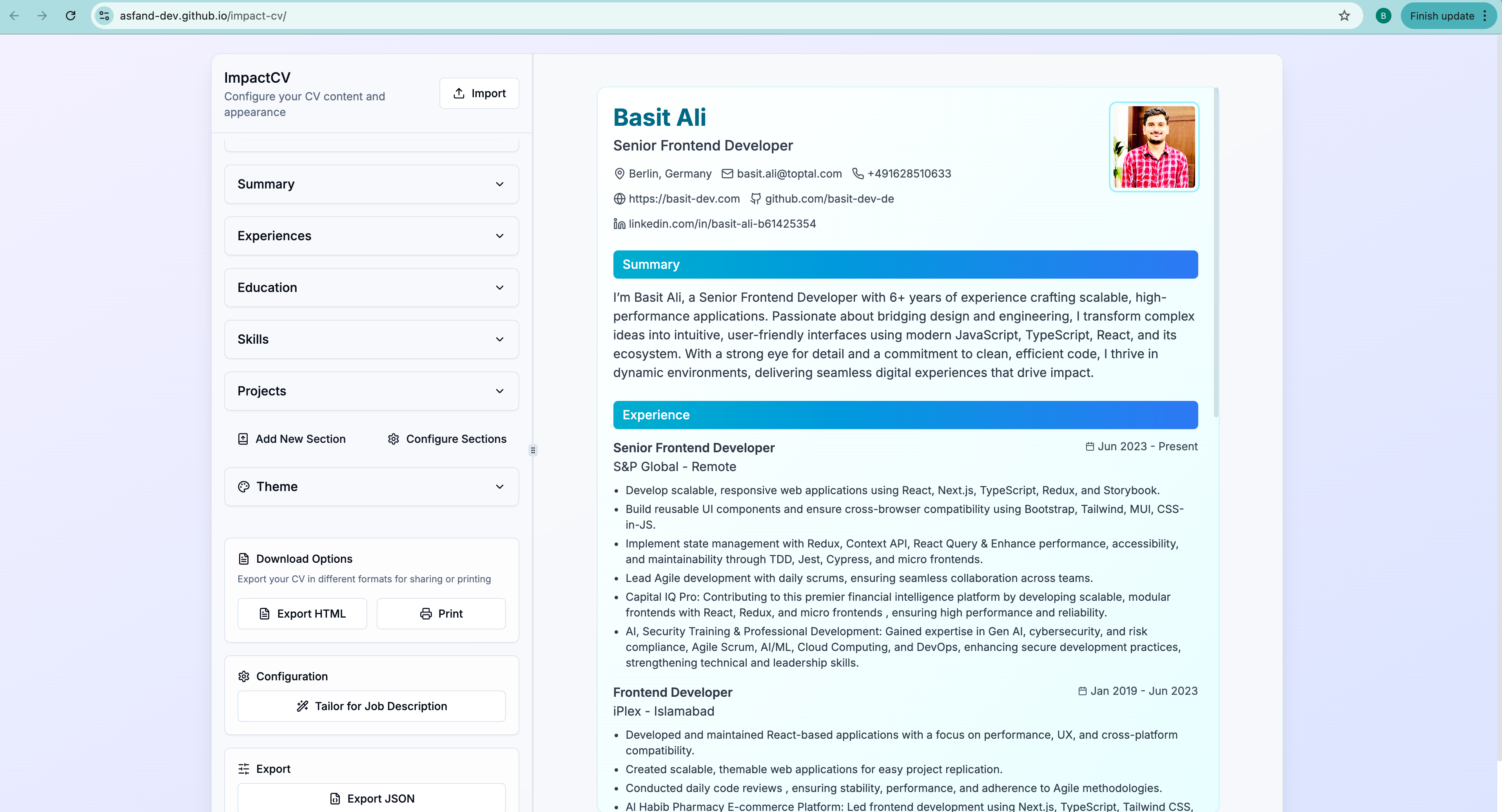 Basit Ali | Senior Engineer, Full Stack